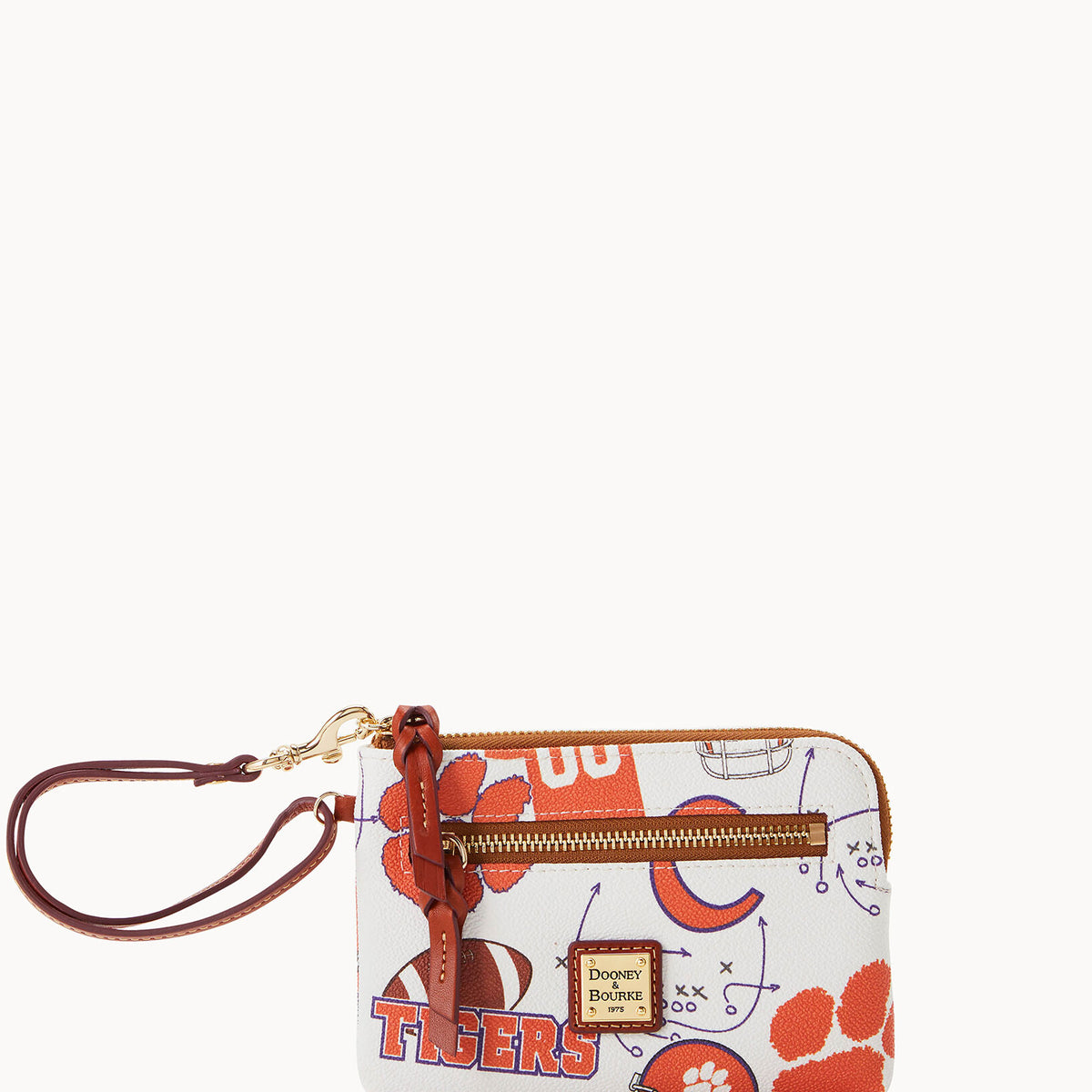 Collegiate Clemson University Zip Around Wristlet – ILoveDooney